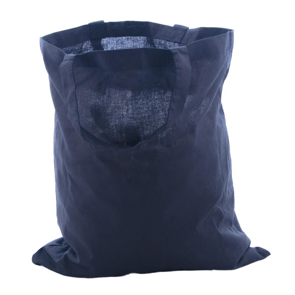 Calico Tote Bag 38 x 42cm Double Short Strap BLACK – KRAFTKOLOUR