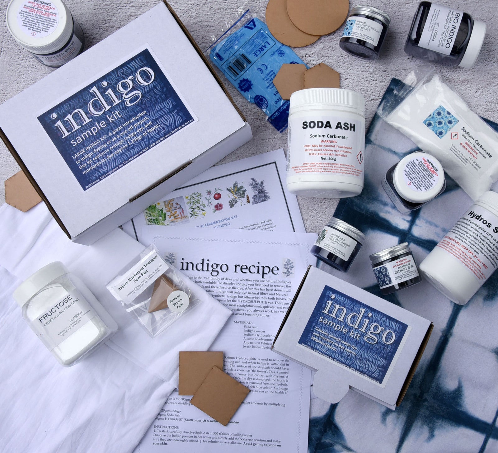 Pre Reduced Indigo Kit Large | Indigo Vat Dye | Preduced Indigo for ...